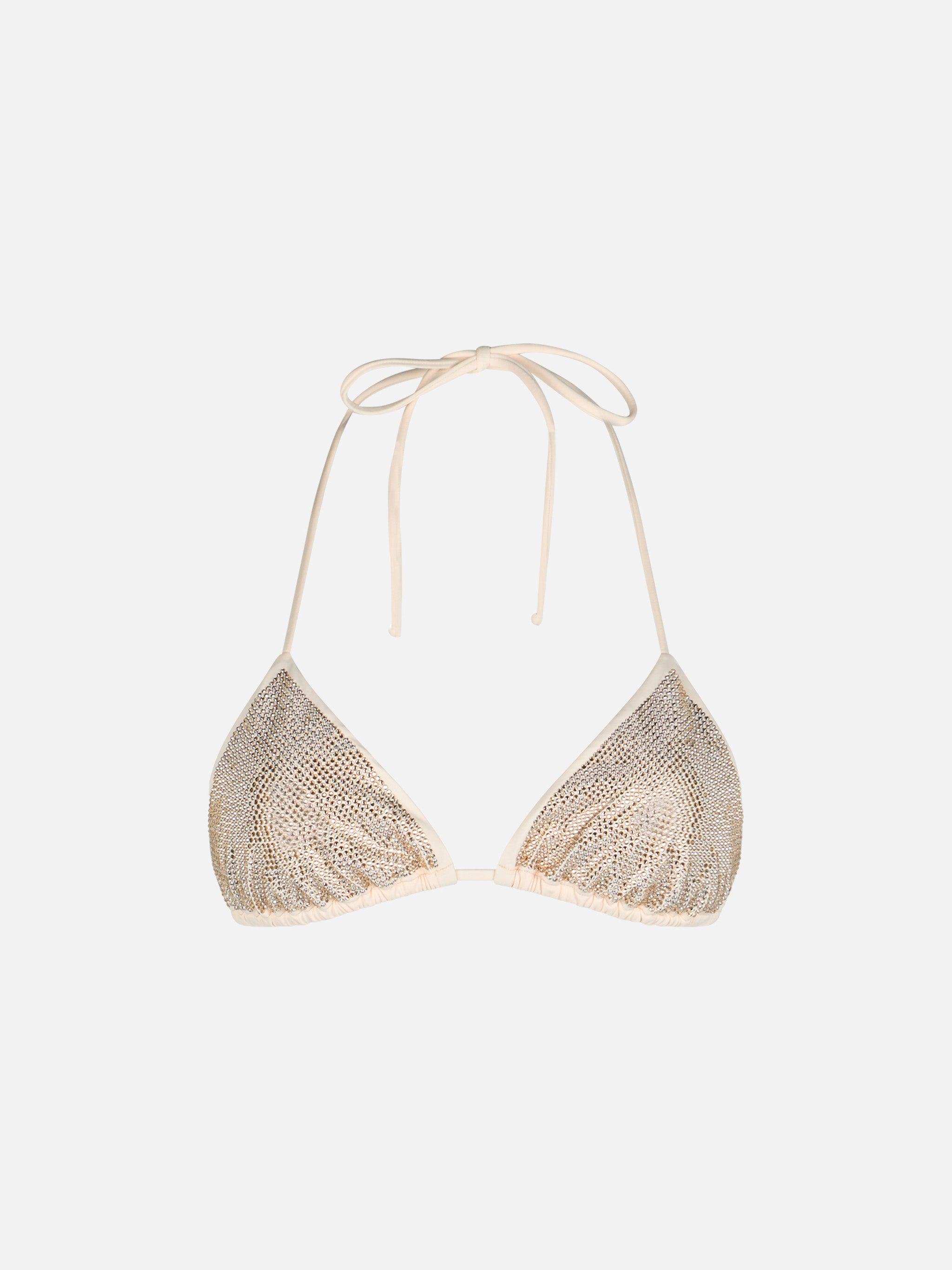 Woman triangle top swimsuit Annabelle with rhinestones – MC2 Saint Barth