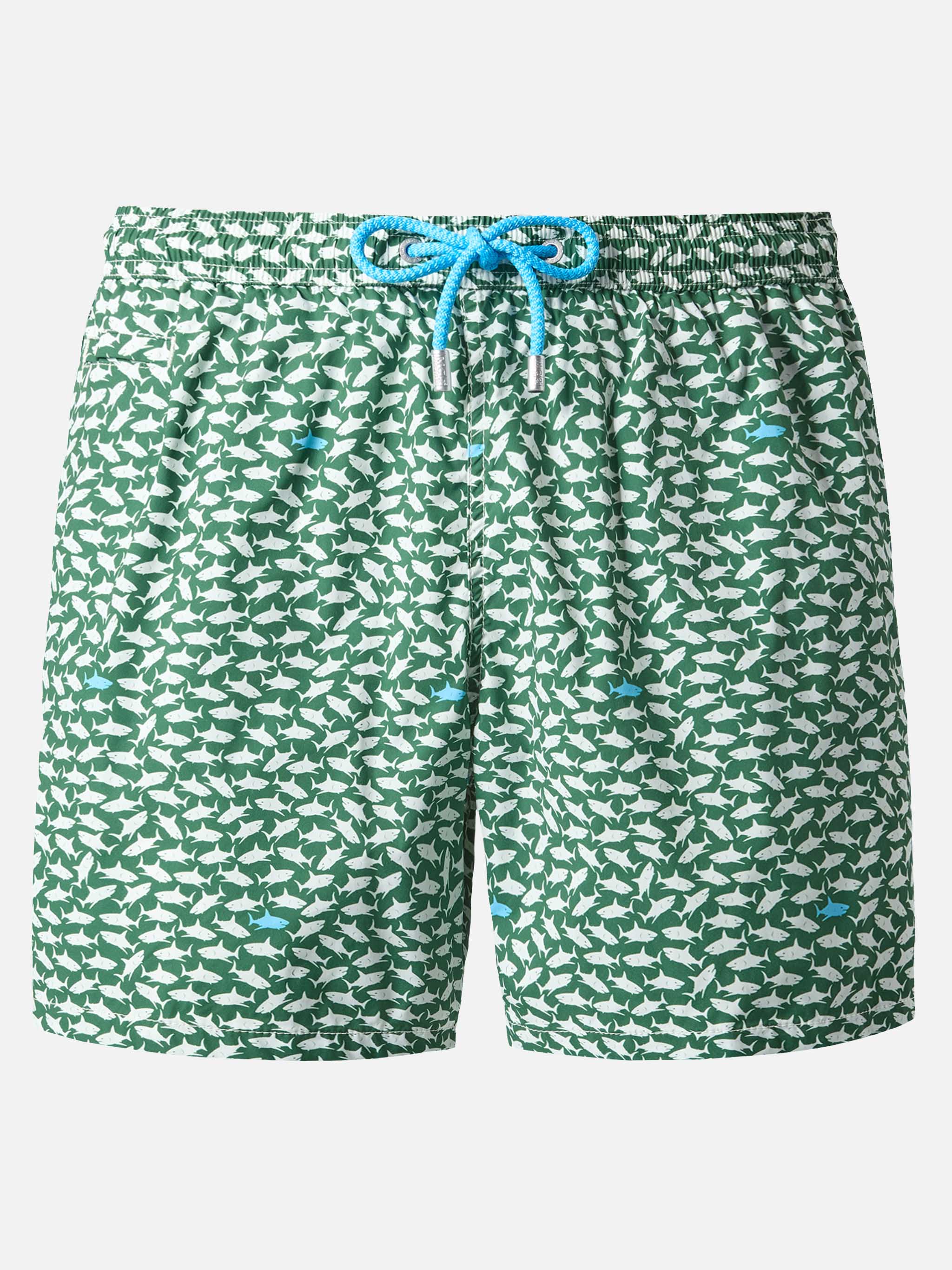 Comfort Light swim shorts with sharks print – MC2 Saint Barth
