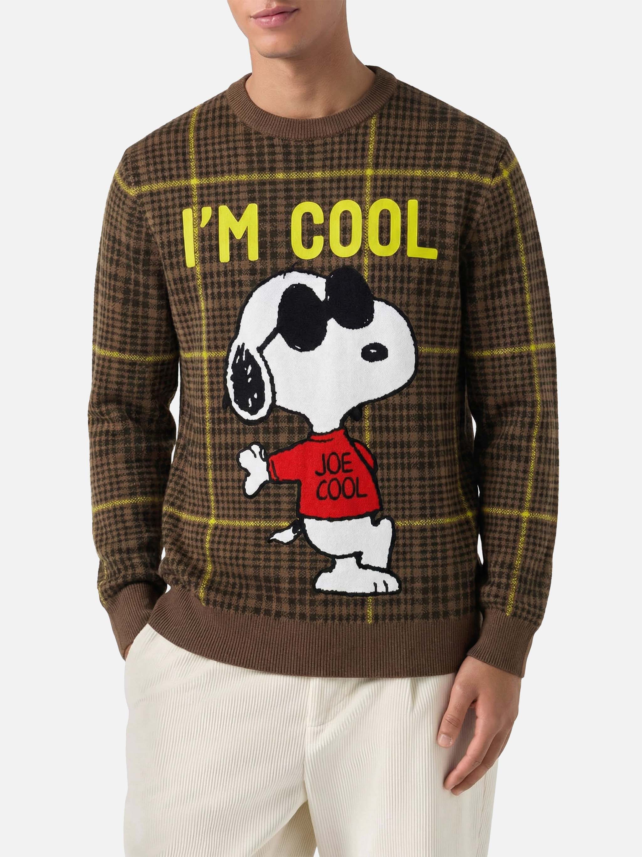 Heron P Prince of Wales Snoopy jacquard sweater | SNOOPY – PEANUTS™ SP ...