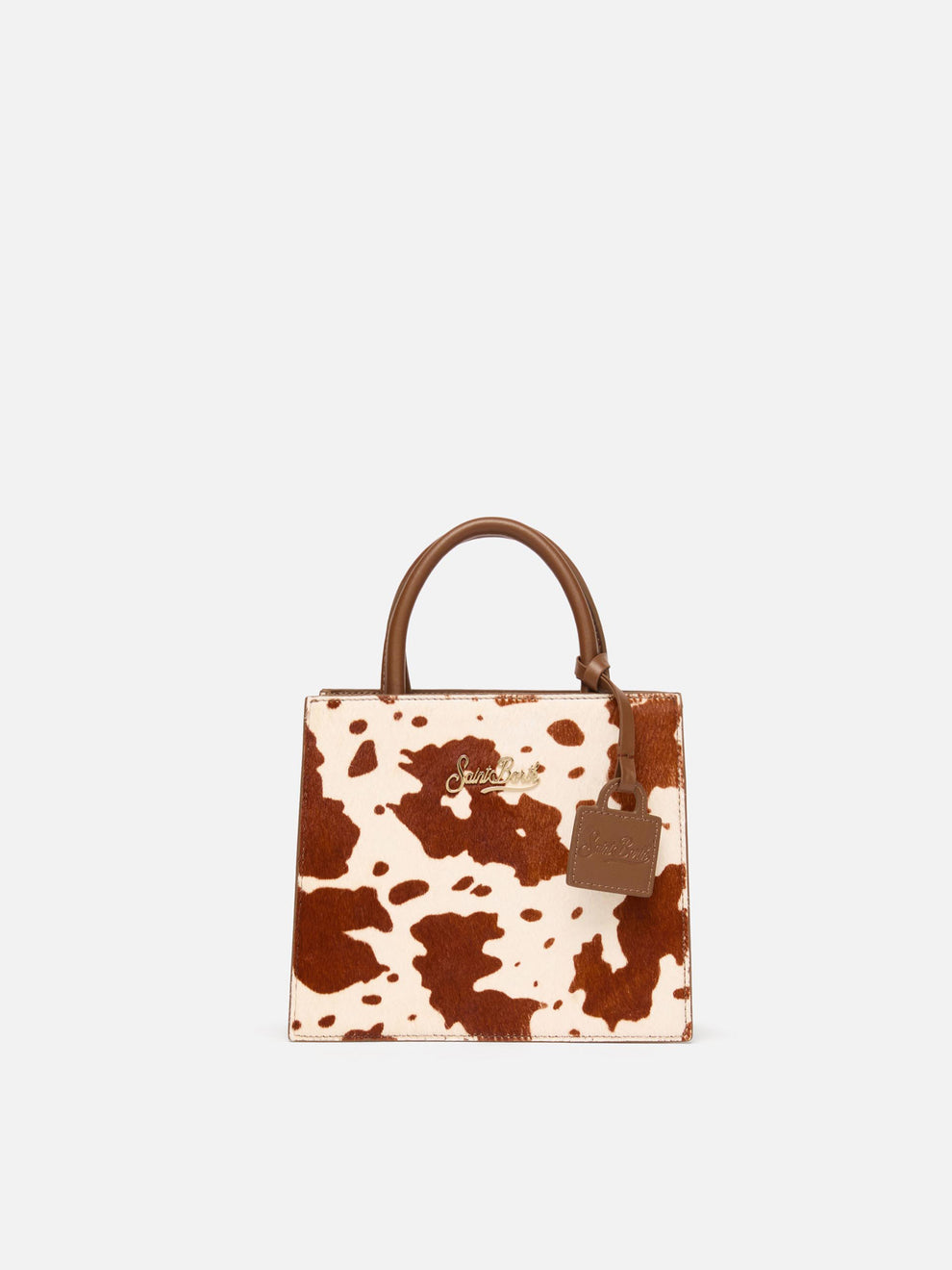 Sac shopping Mini en pony hair avec imprimé cow skin – MC2 Saint Barth