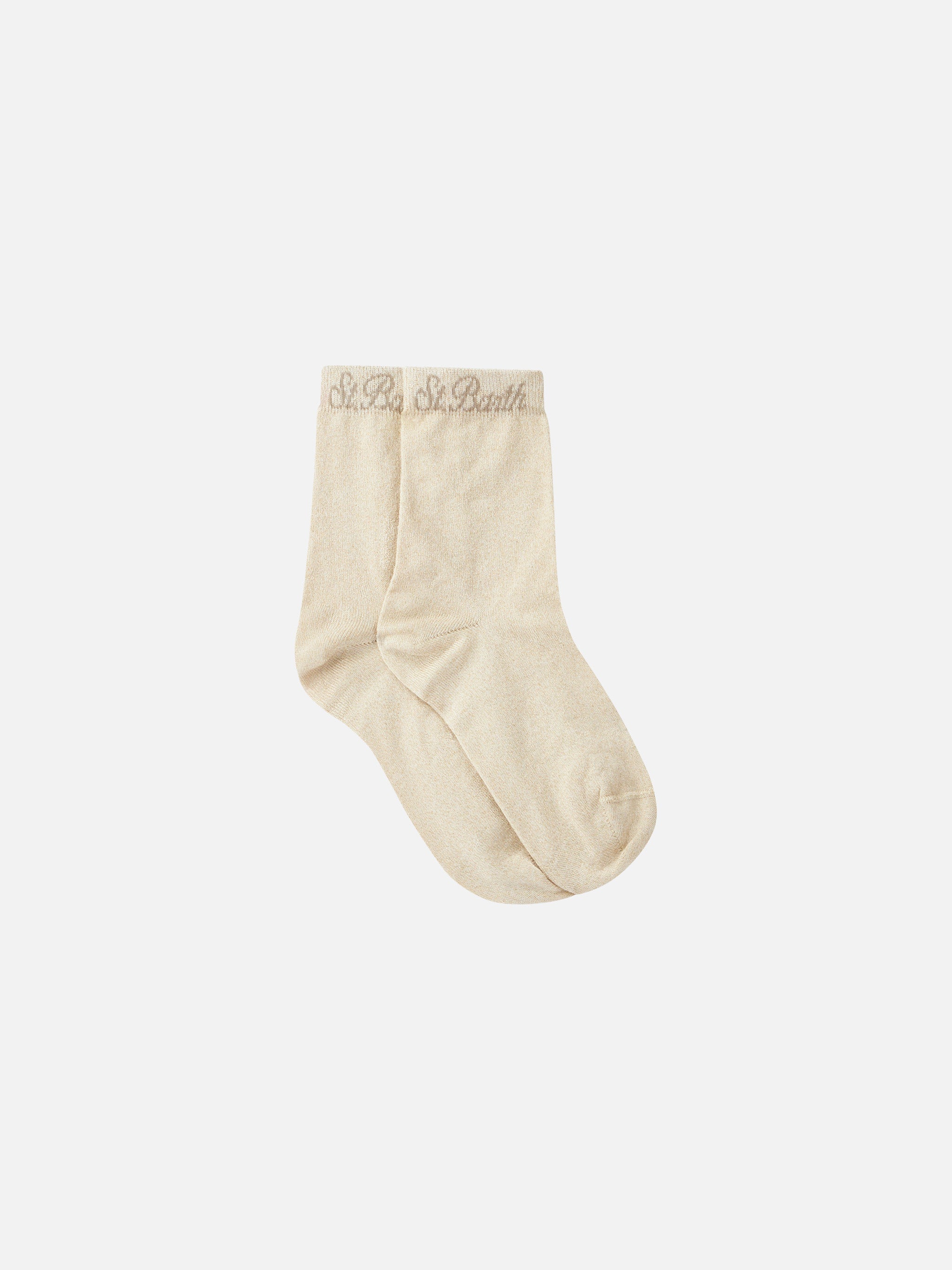 Beige lurex socks – MC2 Saint Barth
